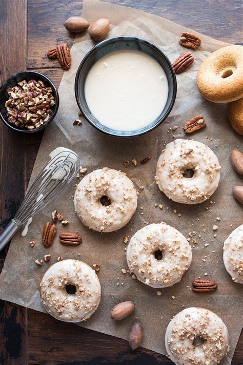 Gluten Free Maple Pecan Donuts