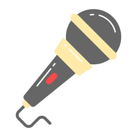 Modern Vector Design Of Microphone In Editable Style Singing Mic 21089283 Vector Art At Vecteezy