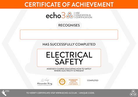 Certified Electrical Safety Compliance Professional Training At Sarah