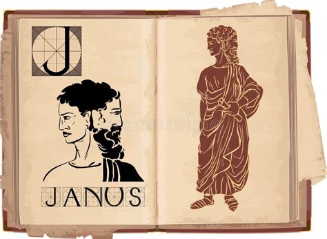 janus stock vector illustration of story romans clothing 54433670