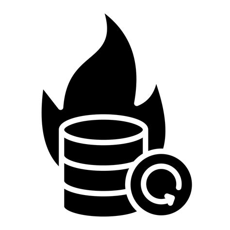 Disaster Recovery Icon Line Vector Illustration 39885553 Vector Art At