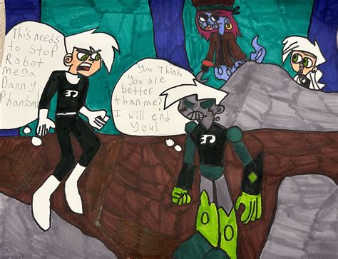 Danny Phantom Vs Robot Mega Danny Phantom By Pollykoki31 On Deviantart