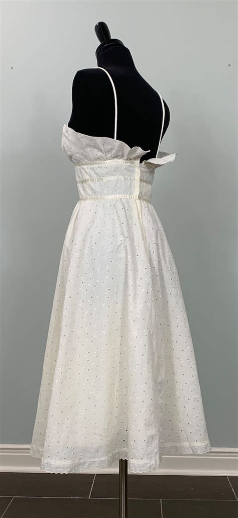 Gunne Sax By Jessica McClintock Beige Sleeveless Dre Gem