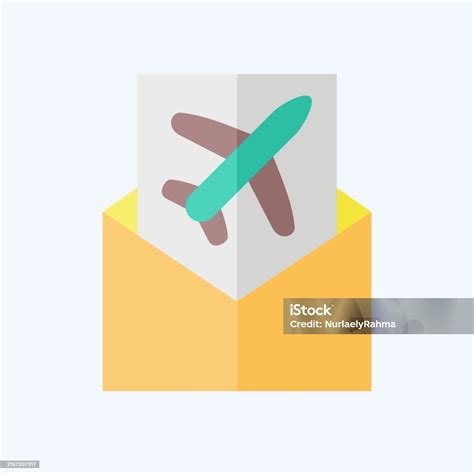 아이콘 메일 확인 공항 기호와 관련이 있습니다 플랫 스타일 심플한 디자인 일러스트레이션 3차원 형태에 대한 스톡 벡터 아트 및 기타 이미지 Istock