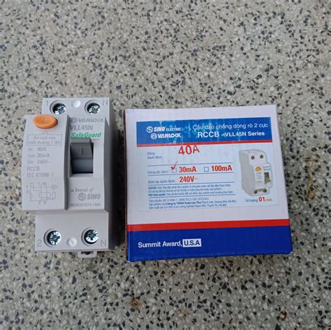 CB CHỐNG GIẬT SINO CẦU DAO CHỐNG RÒ SINO RCCB VLL45N