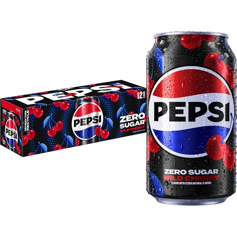 Pepsi Cola Zero Sugar Wild Cherry Soda Pop 12 Fl Philippines Ubuy