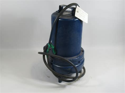 Barnes 2sev552l Submersible Sewage Ejector Pump 05hp 600v 3450rpm Used