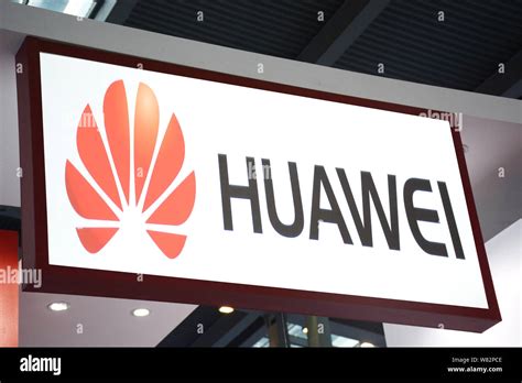 --FILE--View of a logo of Huawei Technologies Co. Ltd. during an ...