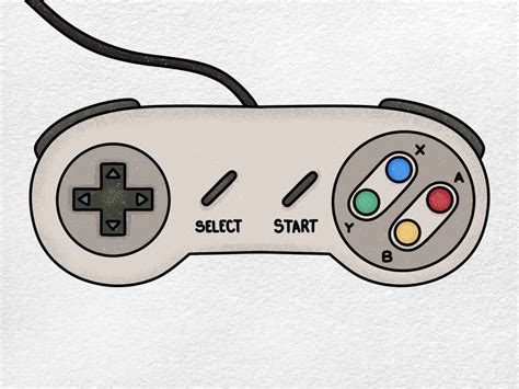How To Draw A Video Game Controller HelloArtsy