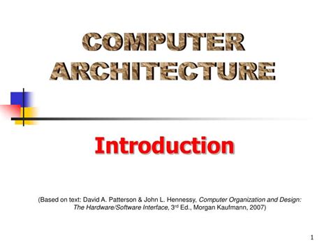 Ppt Computer Architecture Powerpoint Presentation Free Download Id