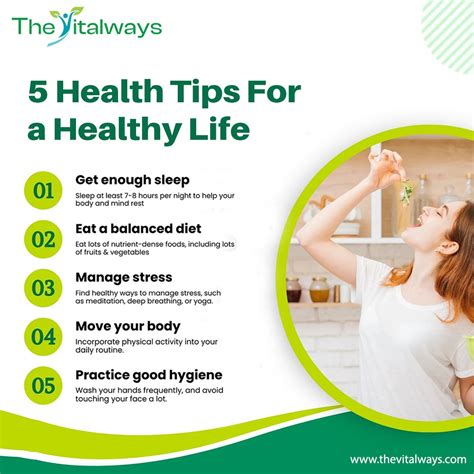 Health Tips For A Healthier You The Vitalways Posted On The Topic