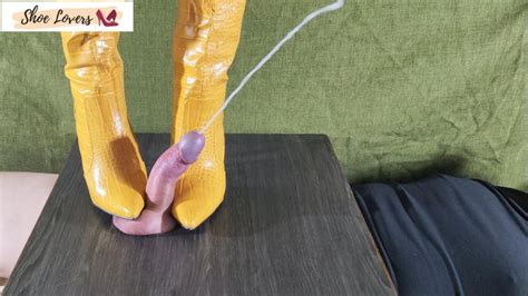 Yellow Boots Bootjob Shoejob Ruined O Double Cumshot No Bgm
