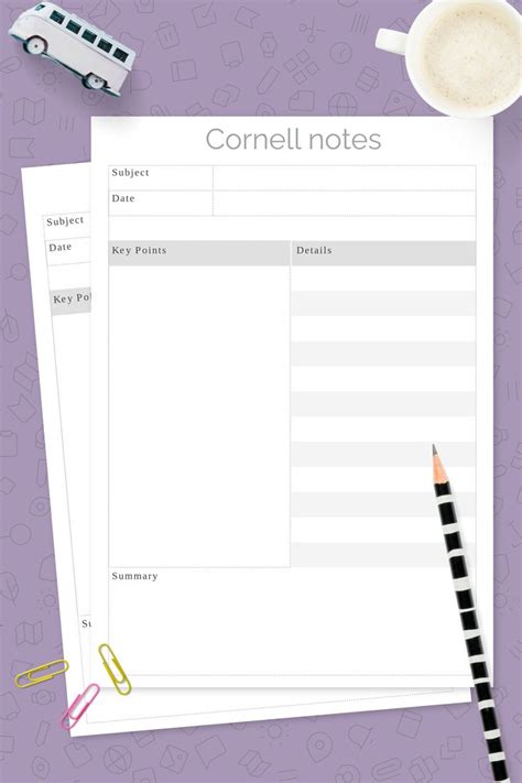 A Notepad With A Pencil Next To It And A Cup Of Coffee On Top