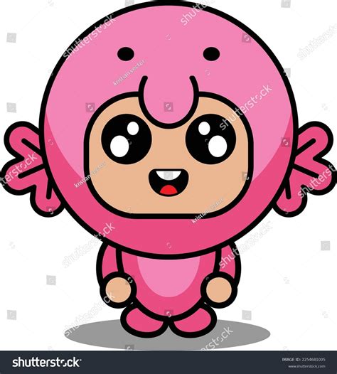Cartoon Character Vector Illustration Cute Blob Stock Vector Royalty