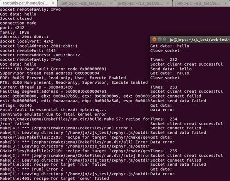 Tcp Qemu CPU Exception When Sending Data To TCP Server By Net Tools