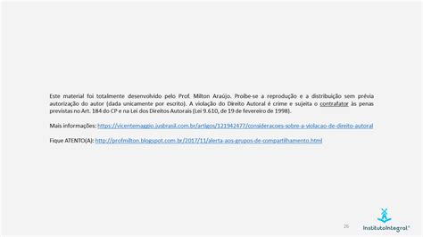 Prof Milton Araújo O Método Integral