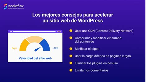 Cómo acelerar un sitio web de WordPress Blog de Scaleflex
