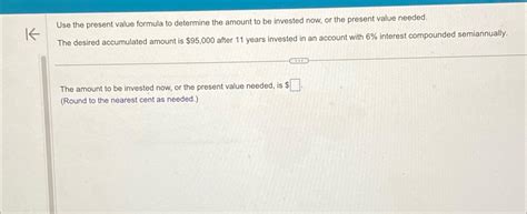 Solved KUse The Present Value Formula To Determine The Chegg Com
