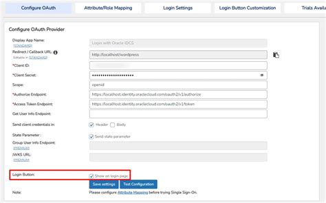 Oracle Idcs Single Sign On Sso Wordpress Openid Connect Idcs Sso