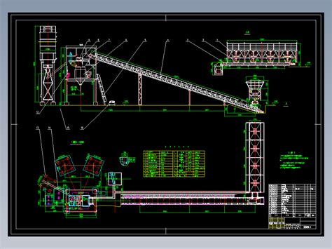 Hzs120砼搅拌楼总图autocad 14模型图纸免费下载 屿双网