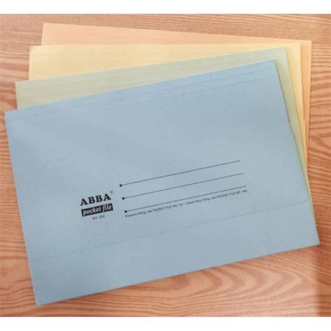 Abba File No222 Manila Pocket Colour File Shopee Malaysia