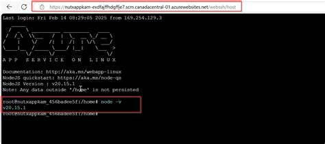 Azure How To See Which Nodejs Version A Web App Is Running Stack