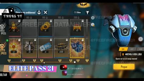 فري فاير تسريب الفاير باس الموسم 21 كامل Elite Pass Season 21 Full