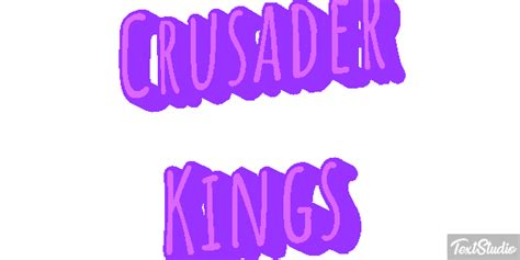 Crusader Kings Videogame Animated  Logo Designs