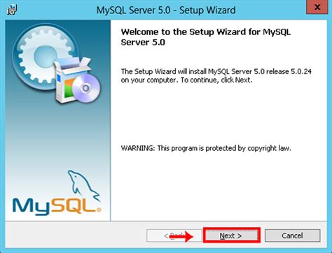 نحوه نصب دیتابیس Mysql