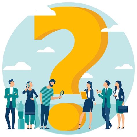 Faq의 큰 물음표 평면 디자인 아이소메트릭 개념 프리미엄 벡터