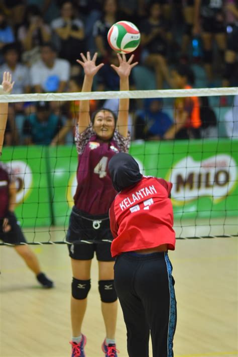 Kejohanan Mssm Tenpin Boling And Bola Tampar Aksi Pemain Bola Tampar Di