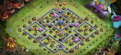Farming Base Th12 With Link Anti 3 Stars Hybrid Clash Of Clans Town Hall Level 12 Base