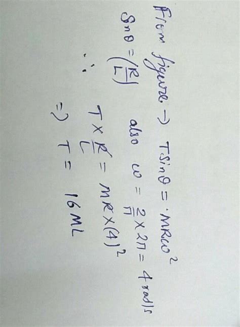 a string of length l is fixed one end and carries a mass m the other