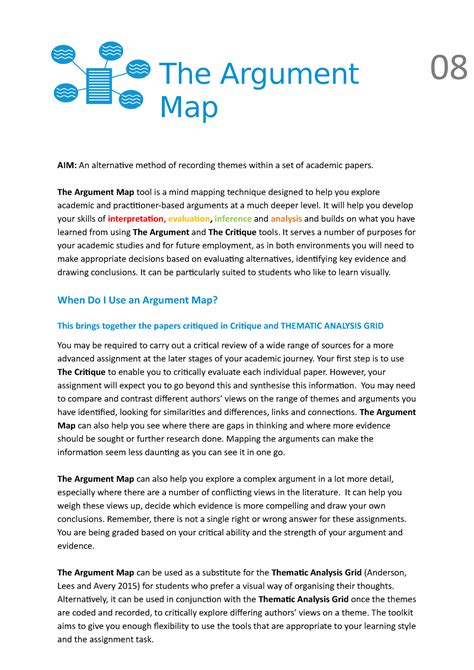 The Argument Map Details On How To Write An Essay The Argument Map AIM An Alternative