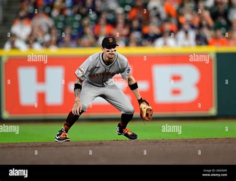 San Francisco Giants Second Baseman Christian Koss 50 During The Mlb