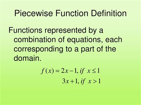 PPT Piecewise Functions PowerPoint Presentation Free Download ID