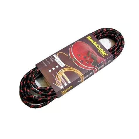 Cable Trenzado Para Instrumento Warwick Rcl 30256 Tc C Black De 6m
