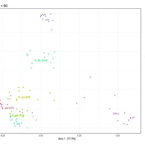 Principal Coordinate Analysis Pcoa On Bray Curtis Dissimilarity