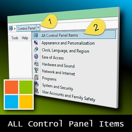 Irritant Cannot See ALL Control Panel Items