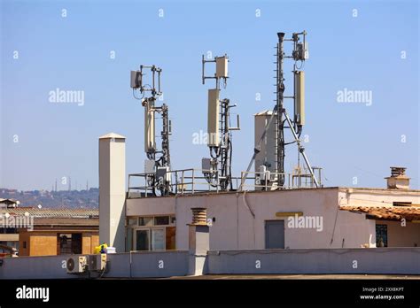 Mobile Base Station Rooftop Infrastructure In Europe Mobile Phone
