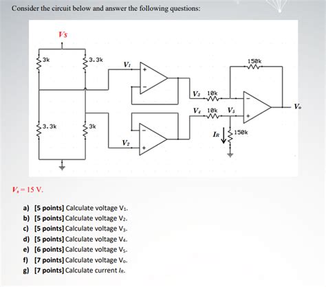 Solved Consider The Circuit Below And Answer The Chegg