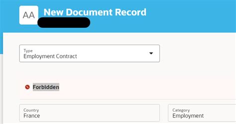 Impossible To Create Document Record — Cloud Customer Connect