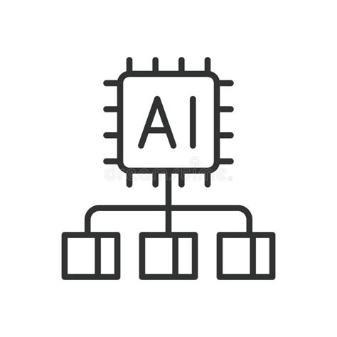 Ai Segmentation Icon In Line Design Ai Segmentation Analysis Automation Data