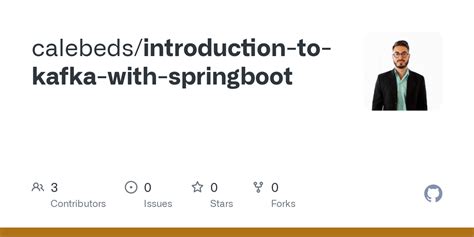 GitHub Calebeds Introduction To Kafka With Springboot