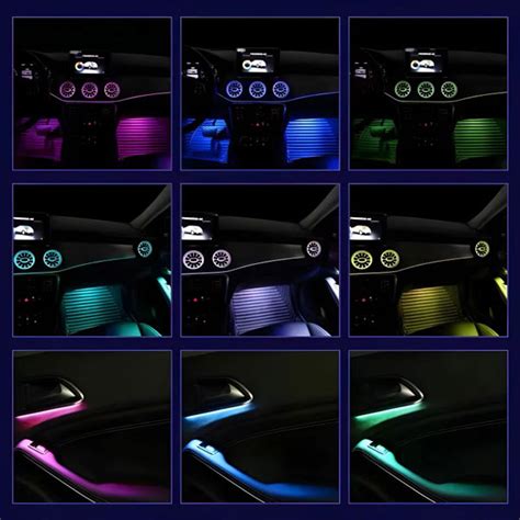DIQ AMBIENT AIR VENTS BENZ NTG Digital IQ Turbine Air Vent Ambient Light Kit MERCEDES A