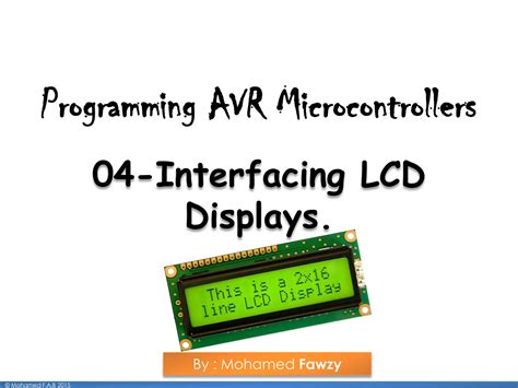 04 Interfacing LCD Displays 2016