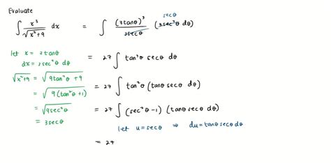 SOLVED Evaluate The Integral Using The Indicated Trigonometric