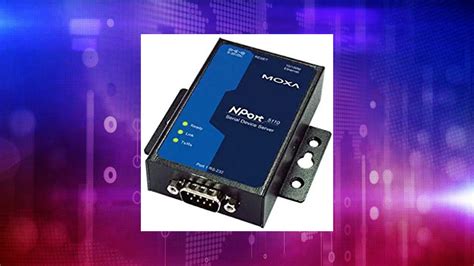 Moxa Nport 5110 T 1 Port Serial Device Server 10 100 Ethernet Rs232 Db9 Male 40 To 75°c