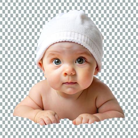 Um Bebê Sorridente E Bonito De Olhos Azuis Psd Premium
