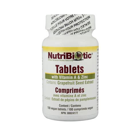 Nutribiotic Tablets Gse 125mg With Vitamin A And Zinc
